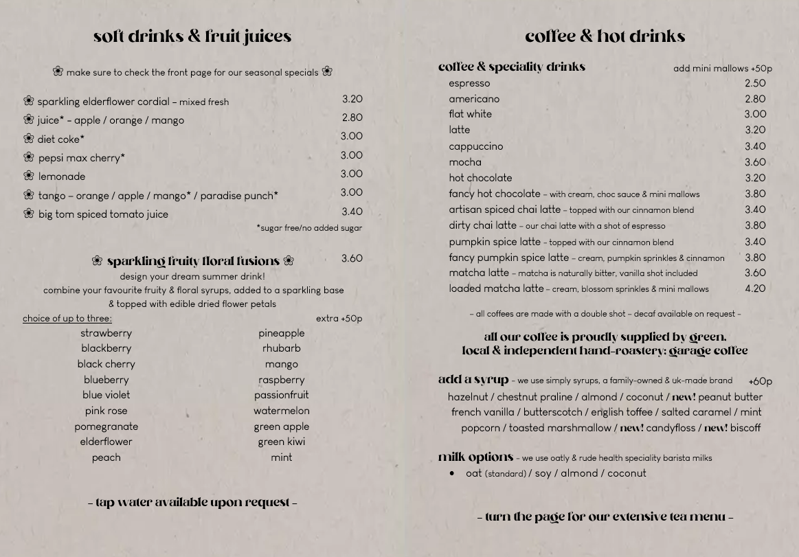 Menu – Canterbury Tails Cat Cafe