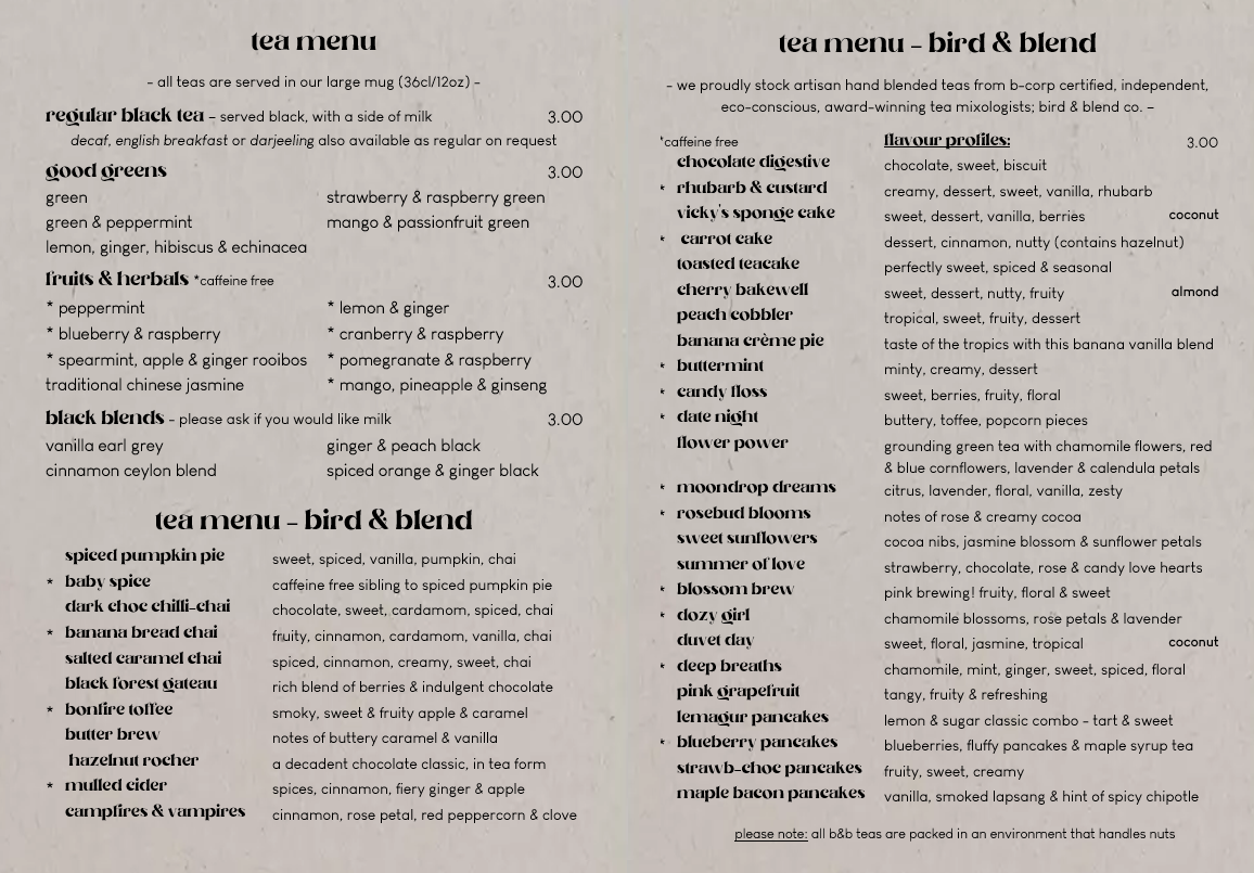 Menu – Canterbury Tails Cat Cafe